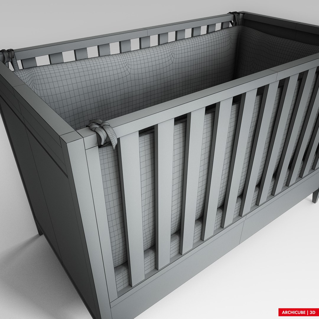 3d Model Baby Cot