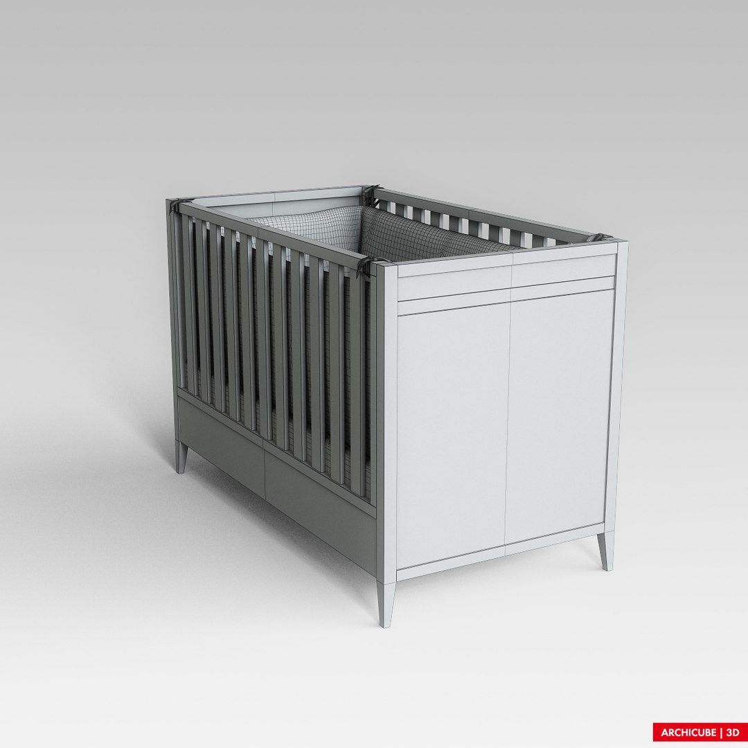 3d Model Baby Cot