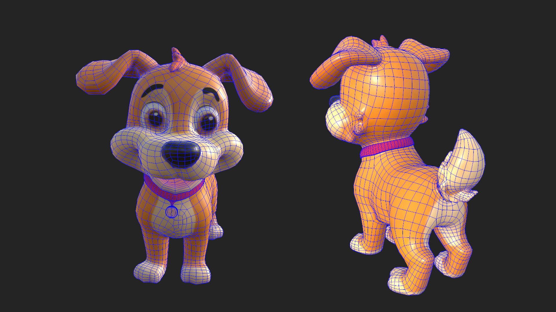 Cartoon Dog - TurboSquid 2338839