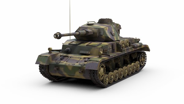 german panzer iv tank 3d model