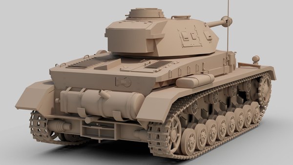 german panzer iv tank 3d model