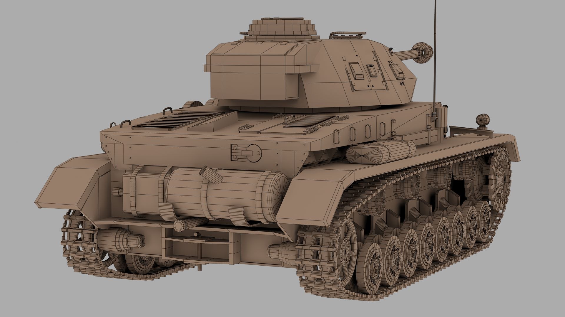 German Panzer Iv Tank 3d Model
