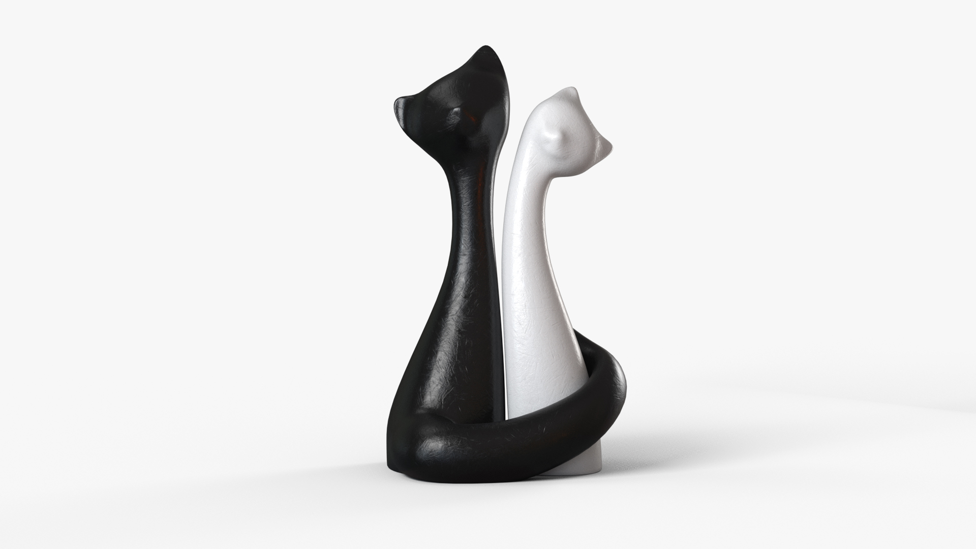 Cats Figurine 3D Model - TurboSquid 2121171