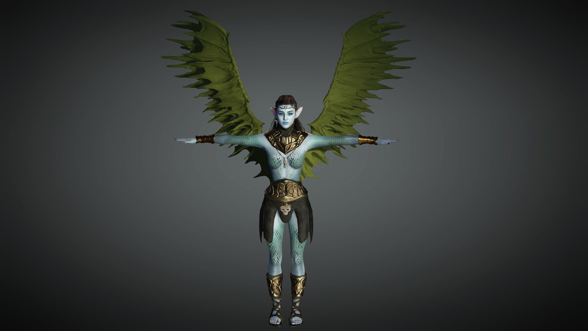 AAA Fantasy Female Character - The Avatar 01 3D Model - TurboSquid 1858611