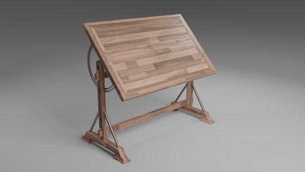 3d drafting table model