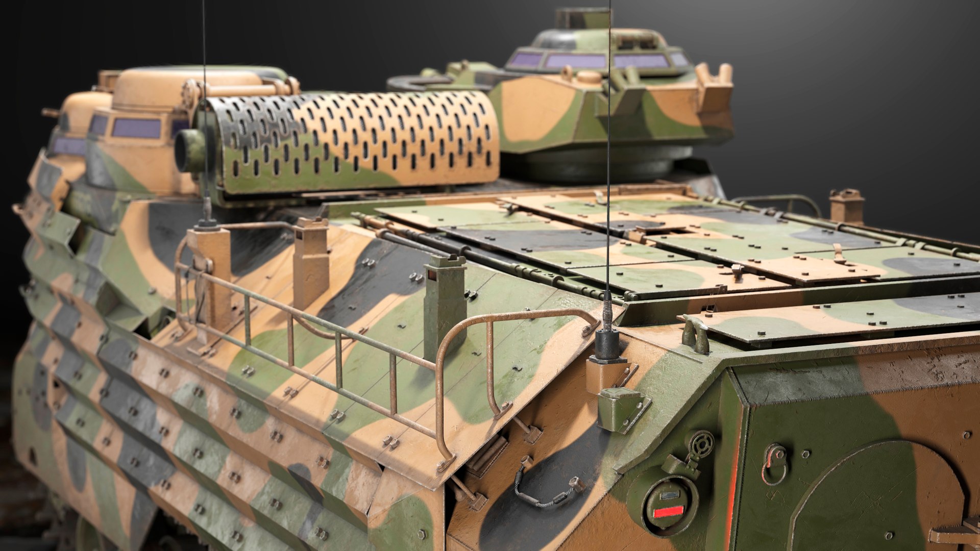 Amphibious Assault Vehicle AAVP-7A1 PBR 3D - TurboSquid 2410699