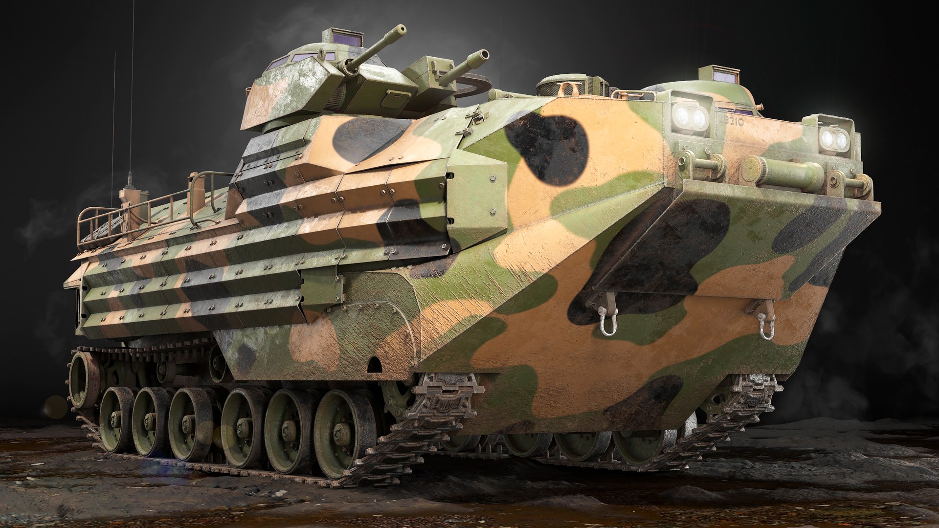 Amphibious Assault Vehicle AAVP-7A1 PBR 3D - TurboSquid 2410699