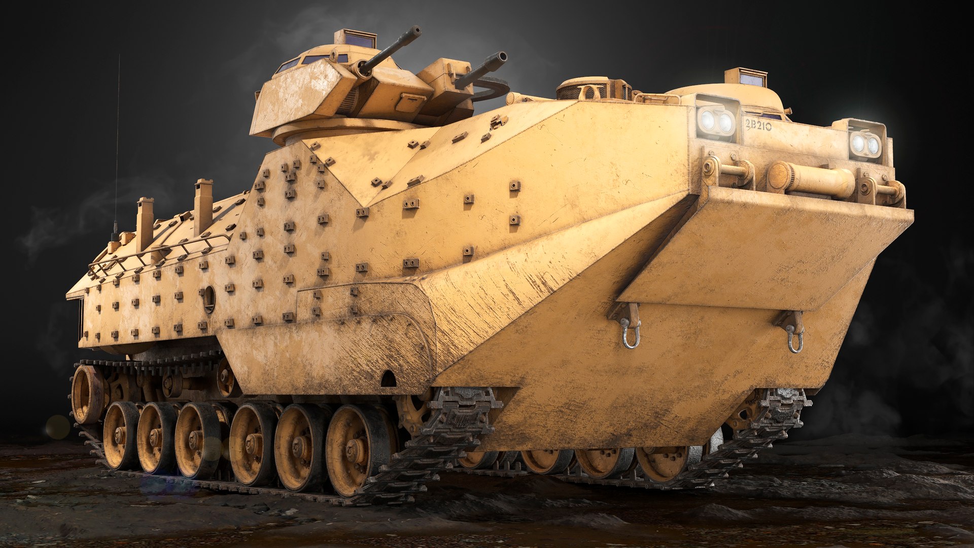 Amphibious Assault Vehicle AAVP-7A1 PBR 3D - TurboSquid 2410699
