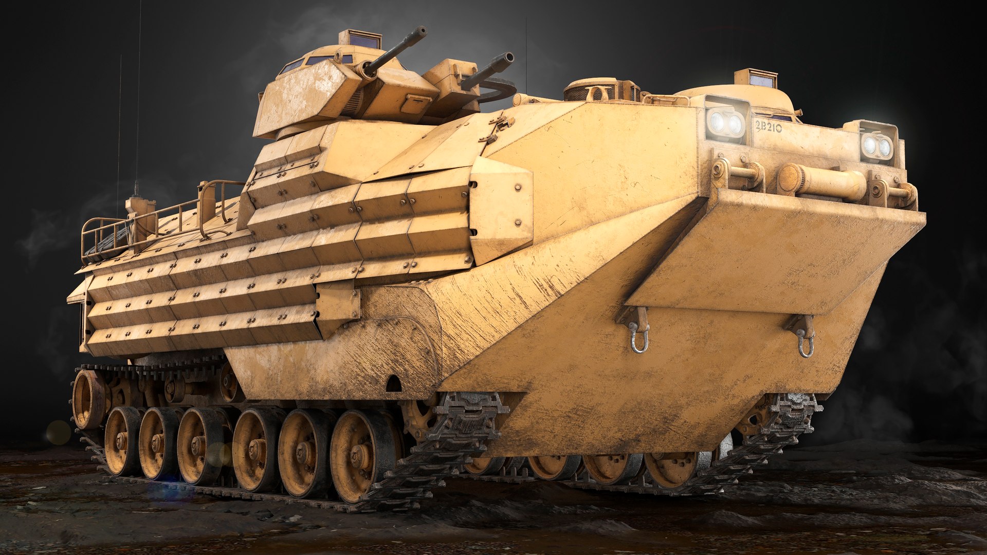 Amphibious Assault Vehicle AAVP-7A1 PBR 3D - TurboSquid 2410699