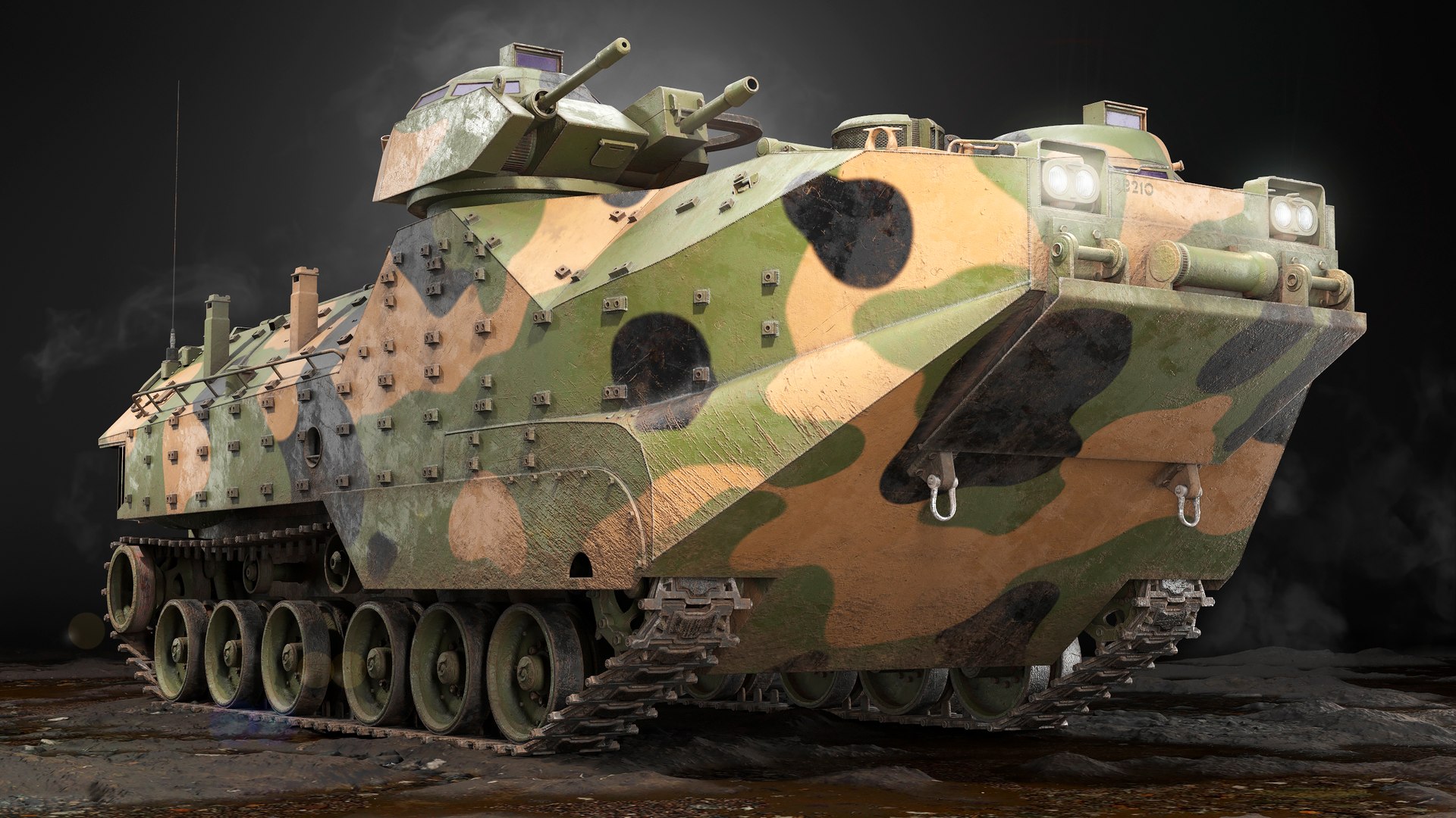 Amphibious Assault Vehicle AAVP-7A1 PBR 3D - TurboSquid 2410699