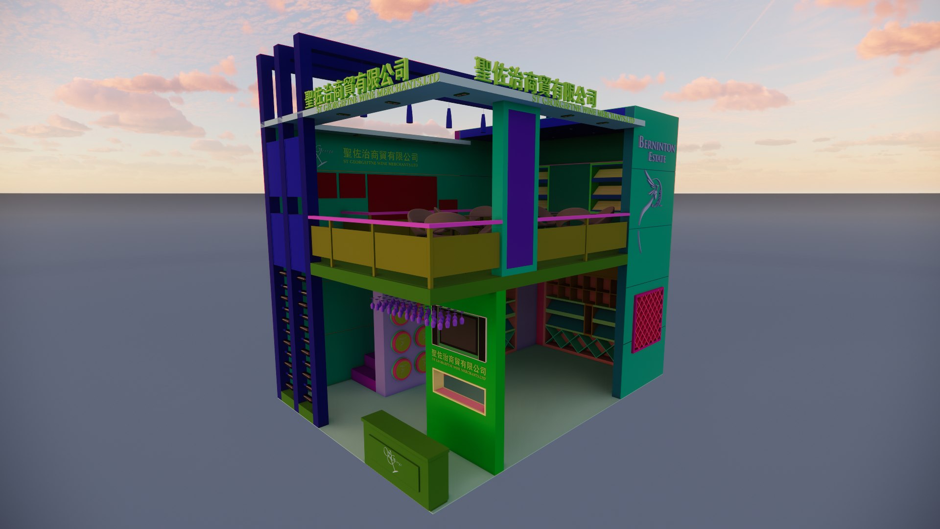 3D Booth Exhibition-A5 - TurboSquid 2100653