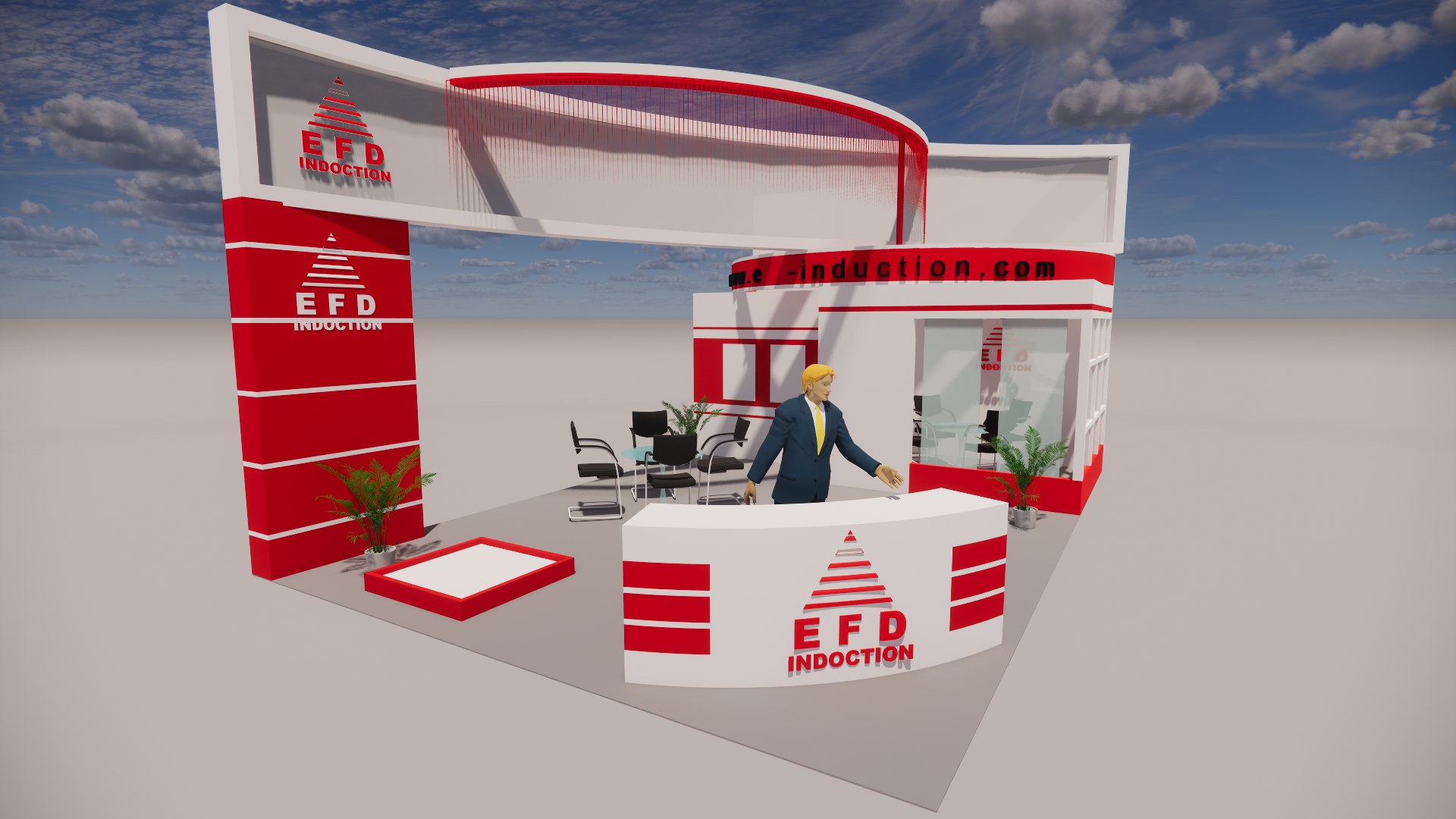 3D Booth Exhibition-A5 - TurboSquid 2100653