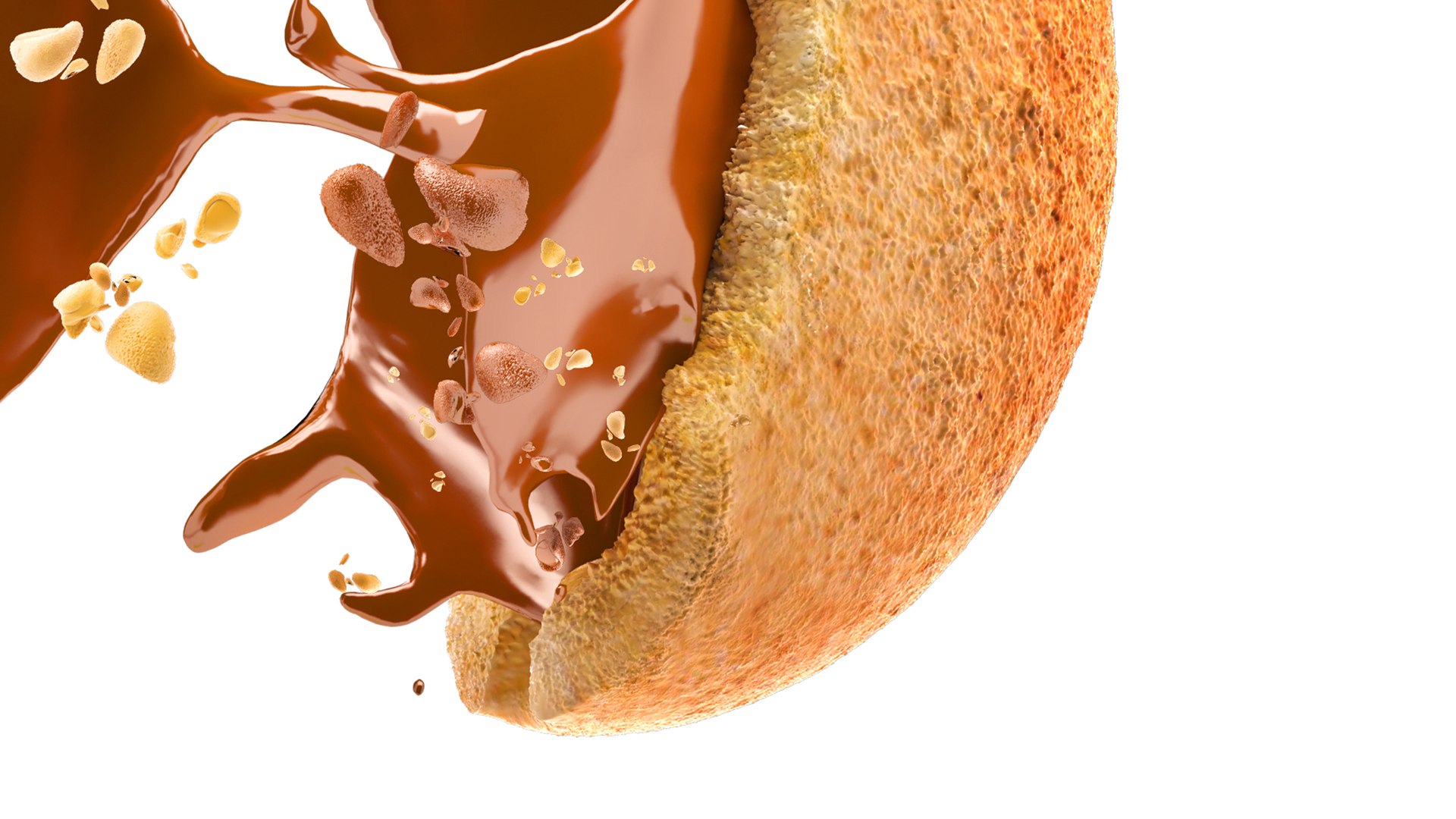 3D Realistic Biscuit With Molten Chocolate - TurboSquid 2247190