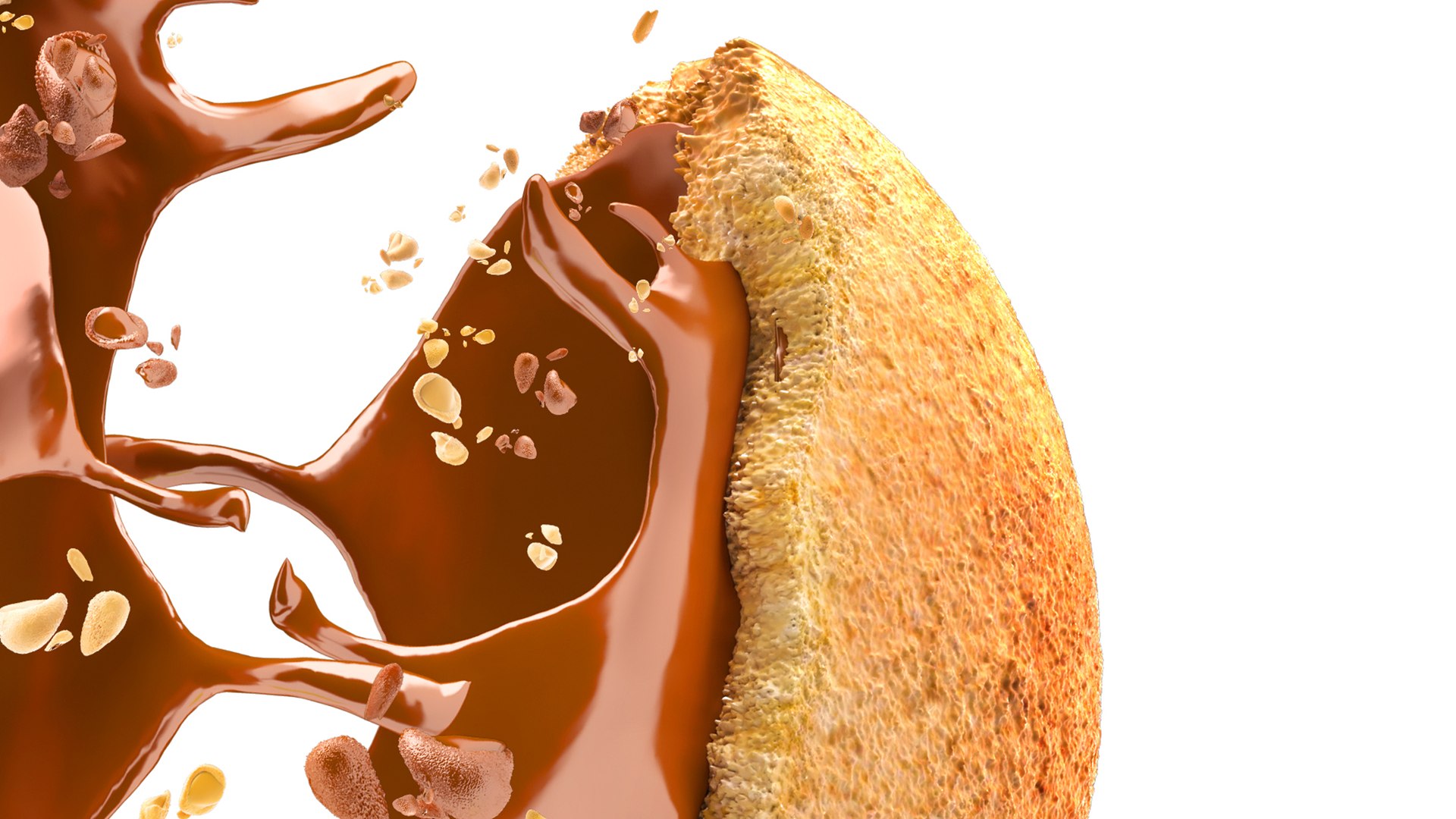 3D Realistic Biscuit With Molten Chocolate - TurboSquid 2247190