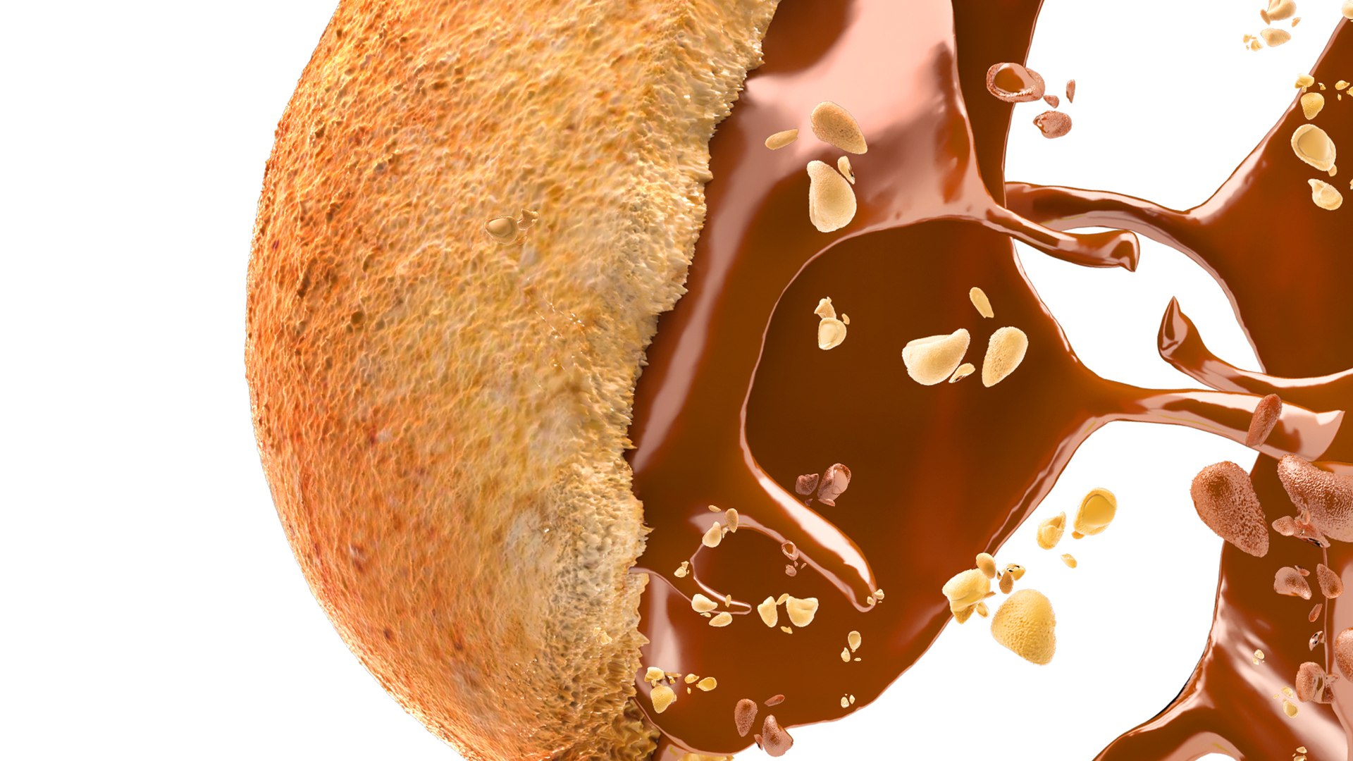 3D Realistic Biscuit With Molten Chocolate - TurboSquid 2247190