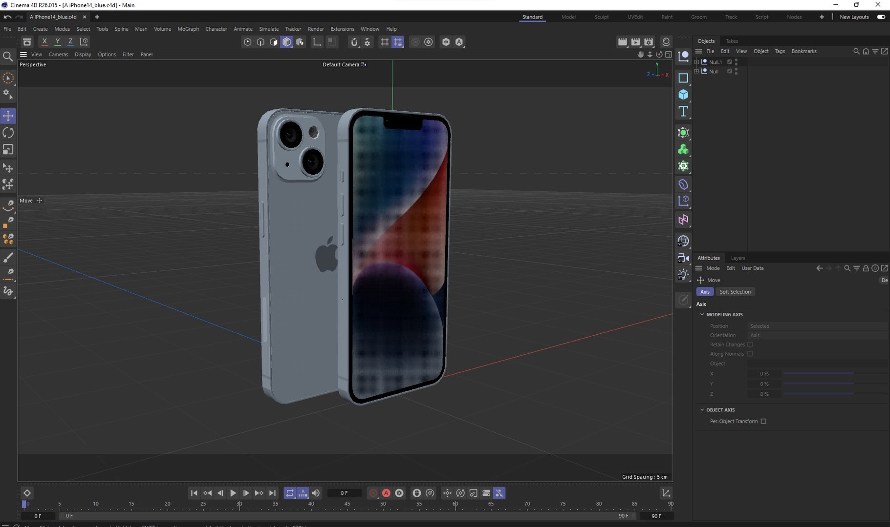 3D Apple iPhone 14 Blue model - TurboSquid 1956533