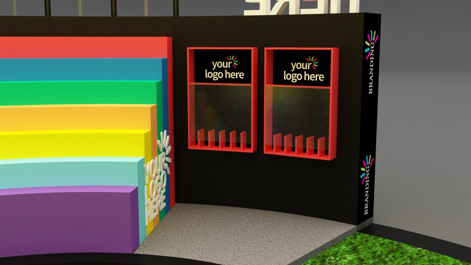 3D Circle Stall model - TurboSquid 1916176