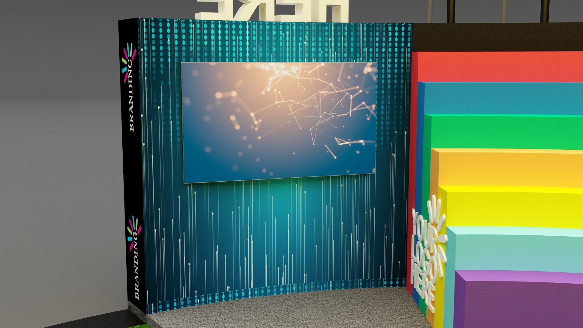 3D Circle Stall model - TurboSquid 1916176