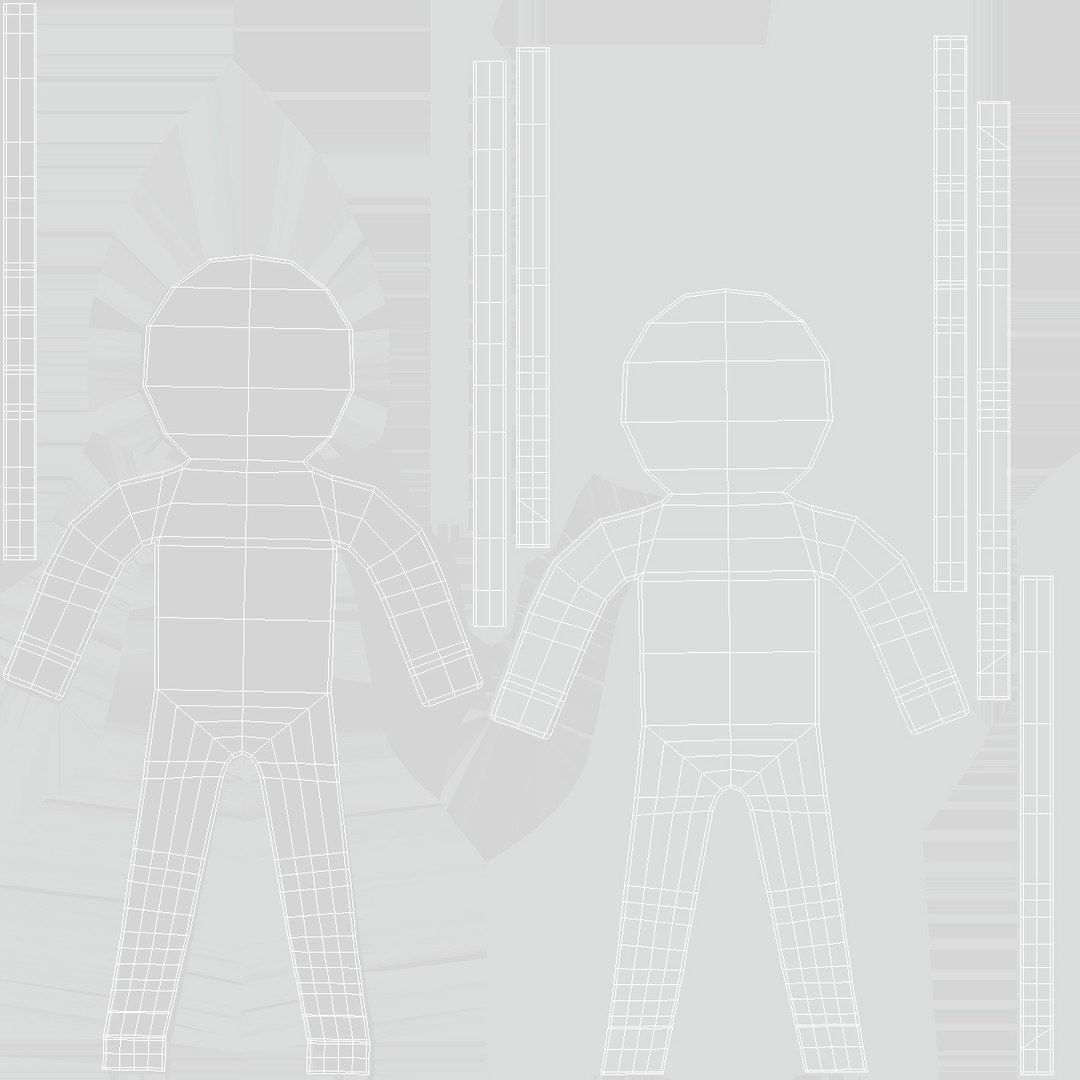 Plastic Stickman Confident Pose White 3D - TurboSquid 2104631