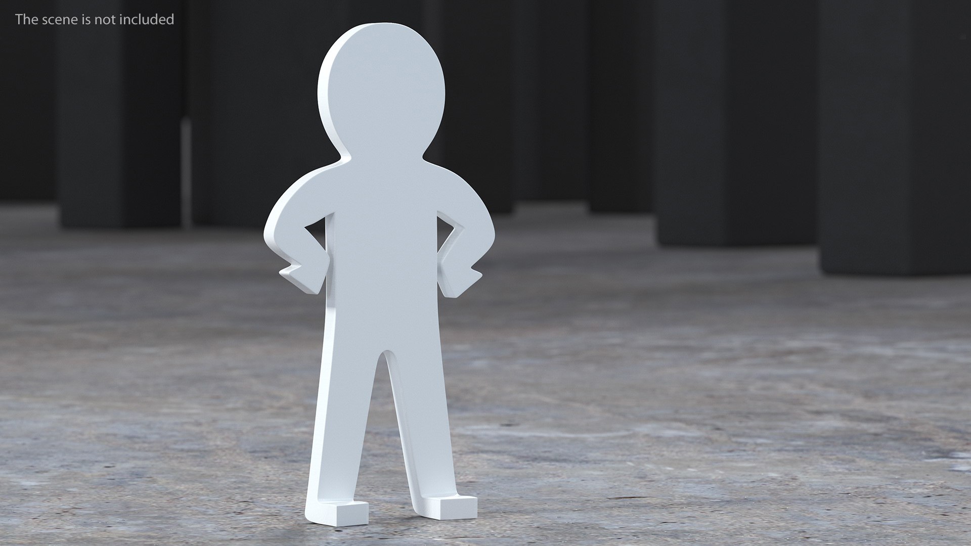 Plastic Stickman Confident Pose White 3D - TurboSquid 2104631