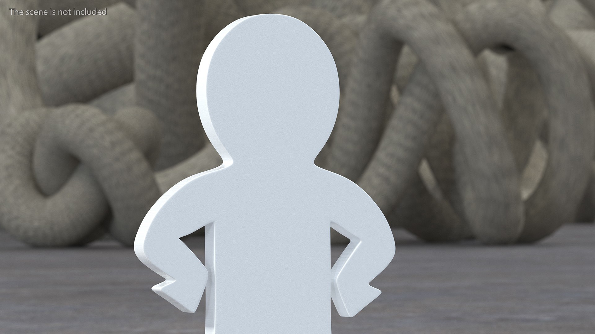 Plastic Stickman Confident Pose White 3D - TurboSquid 2104631