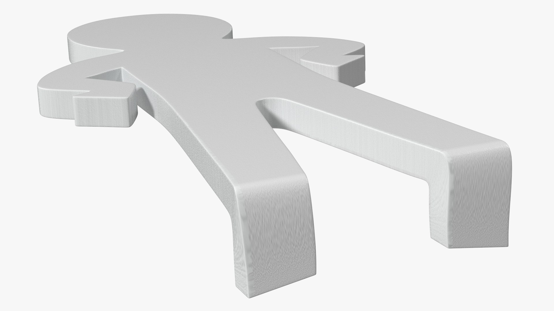 Plastic Stickman Confident Pose White 3D - TurboSquid 2104631