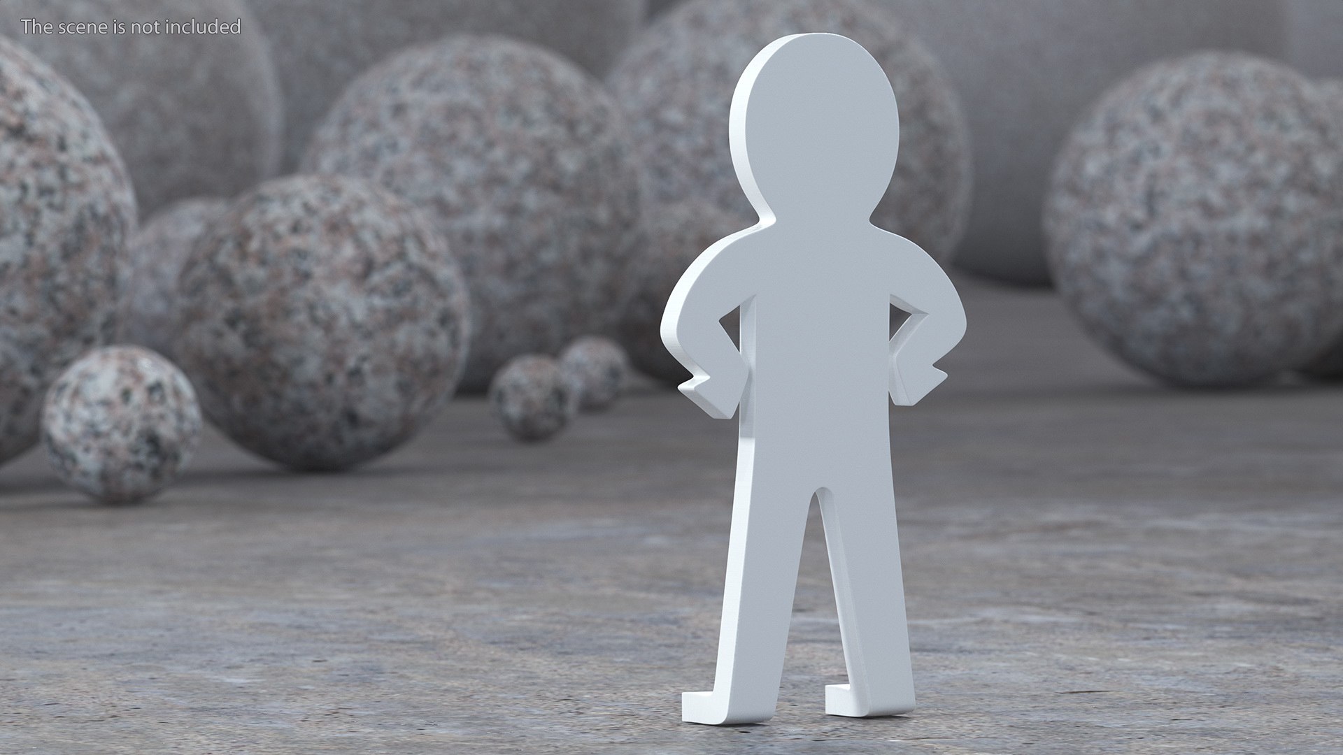 Plastic Stickman Confident Pose White 3D - TurboSquid 2104631