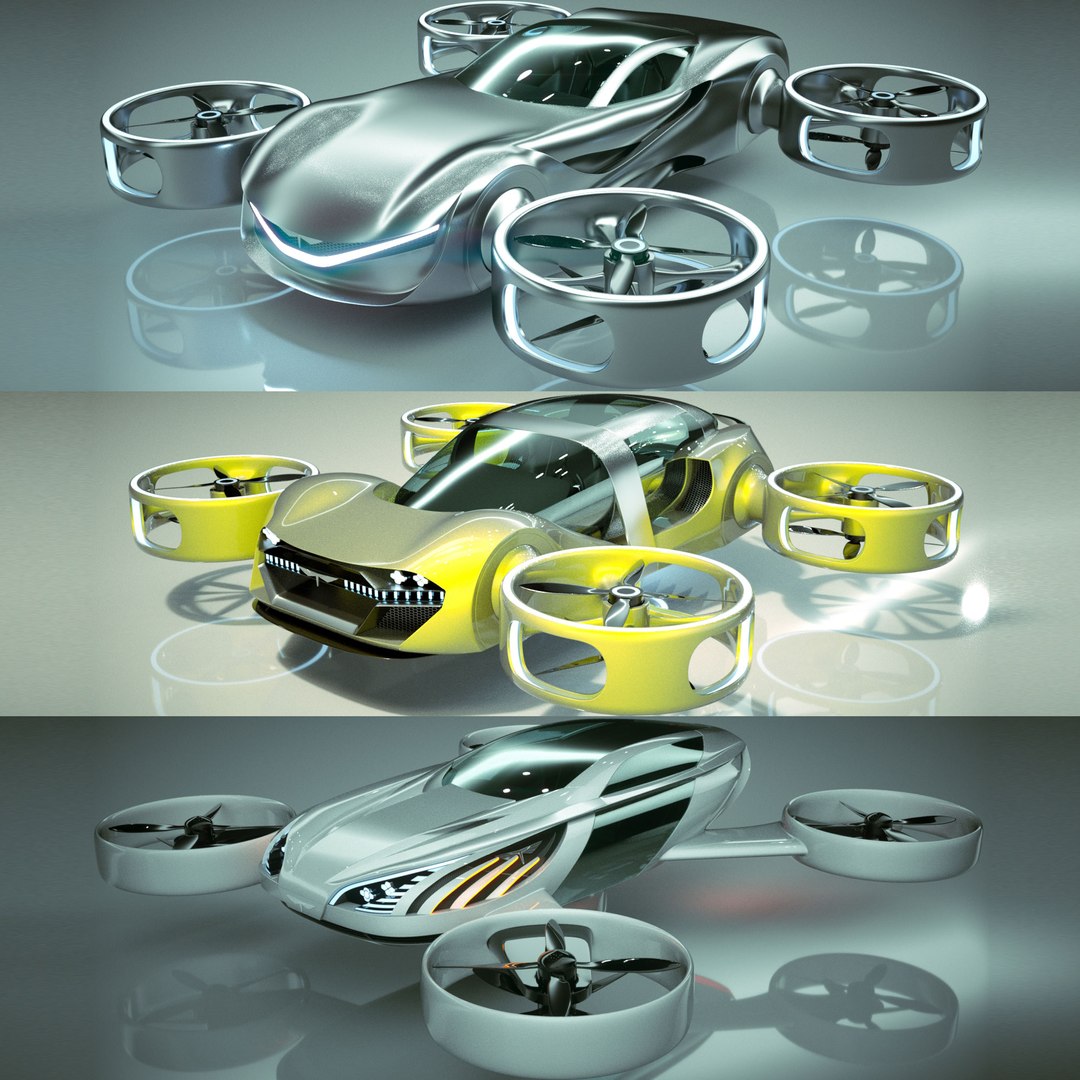 SALE 3 In 1 Copter Car Bundle 15 Model - TurboSquid 2392535
