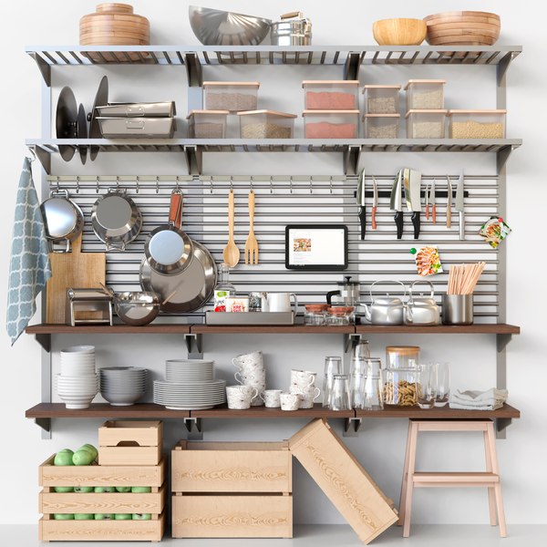 Rack kitchen 3D model - TurboSquid 1419160