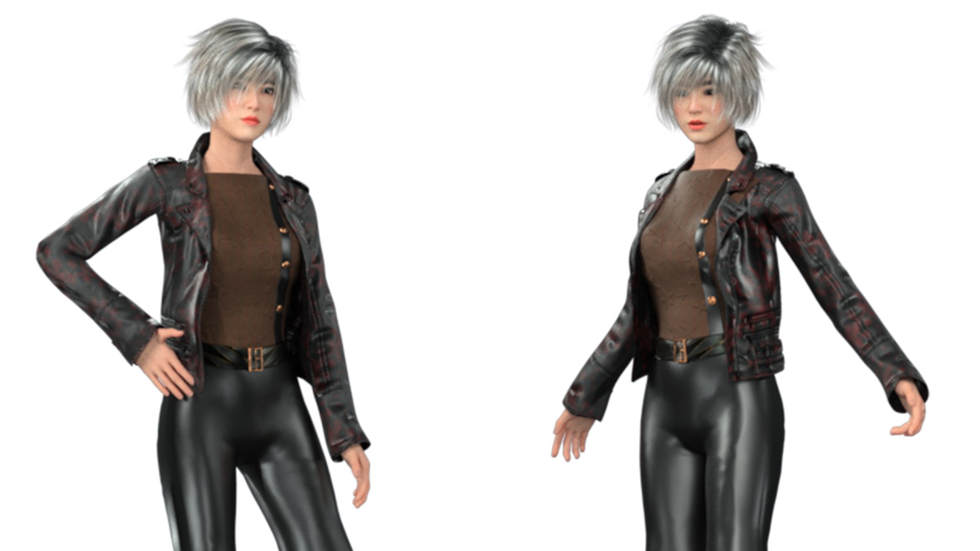3D Realistic Rigged Very Cute Girl-Eilly Character 3D Model ...