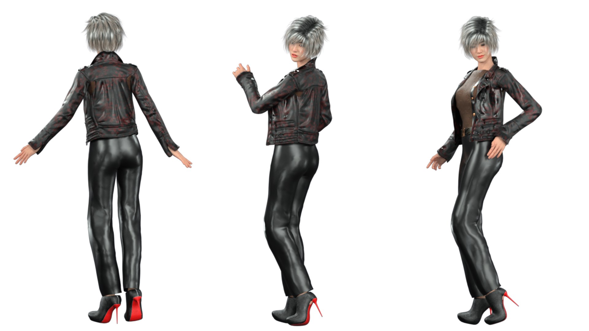 3D Realistic Rigged Very Cute Girl-Eilly Character 3D Model ...