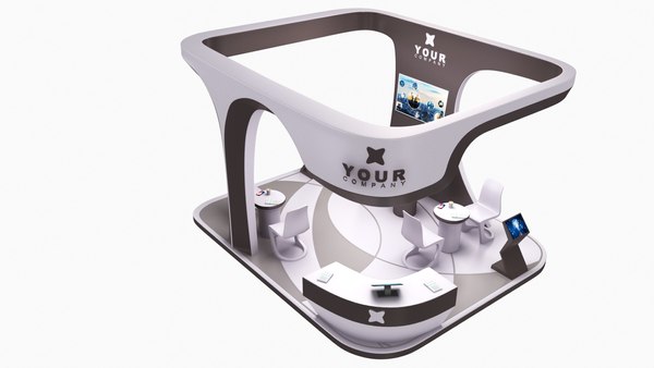 3D Futuristic Exhibition Stand 10 in 1 Collection model - TurboSquid ...