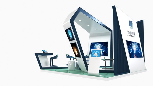 3D Futuristic Exhibition Stand 10 in 1 Collection model - TurboSquid ...