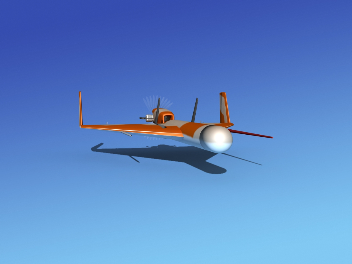 harpy 1 uav 3d max