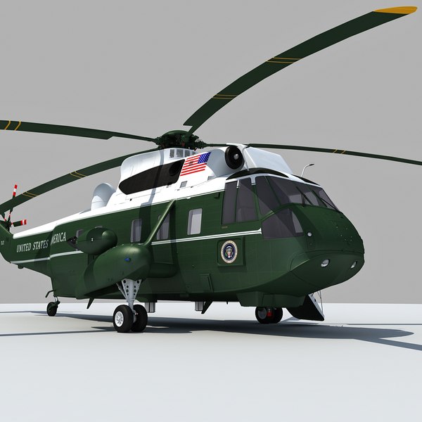 3d model of presidential aircraft marine helicopter