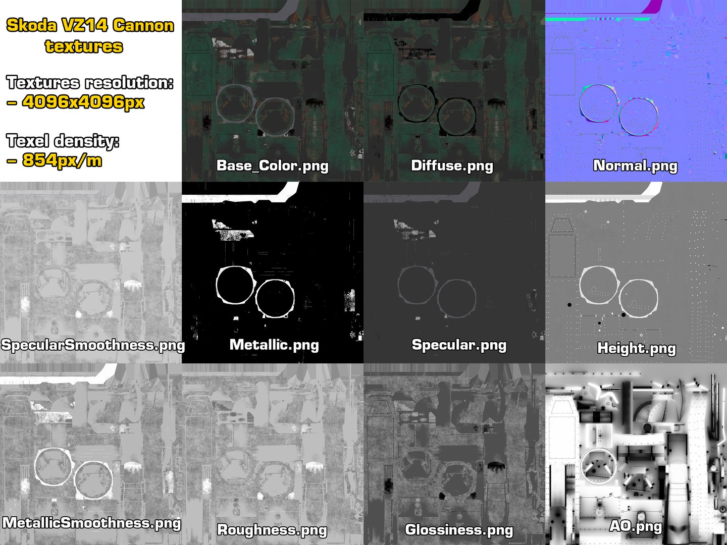 Skoda houfnice vz14 cannon 3D - TurboSquid 1396074