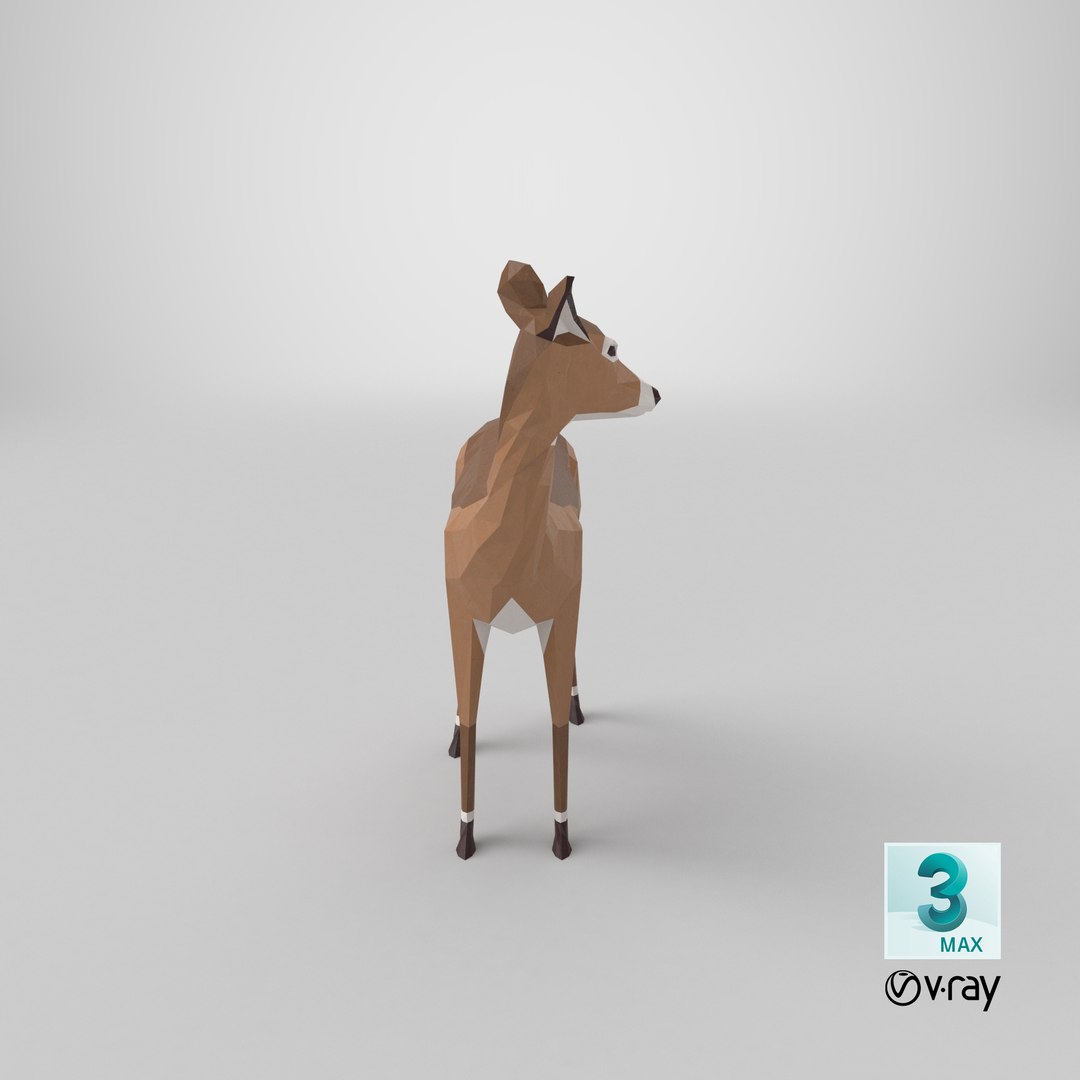 3D model doe---standing - TurboSquid 1186543