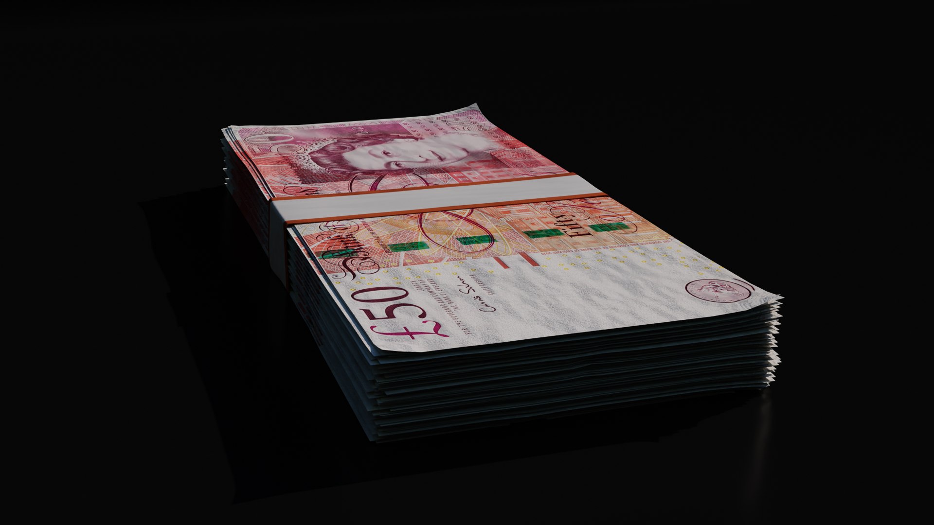 3D Money Stack - Modelled Model - TurboSquid 1694936