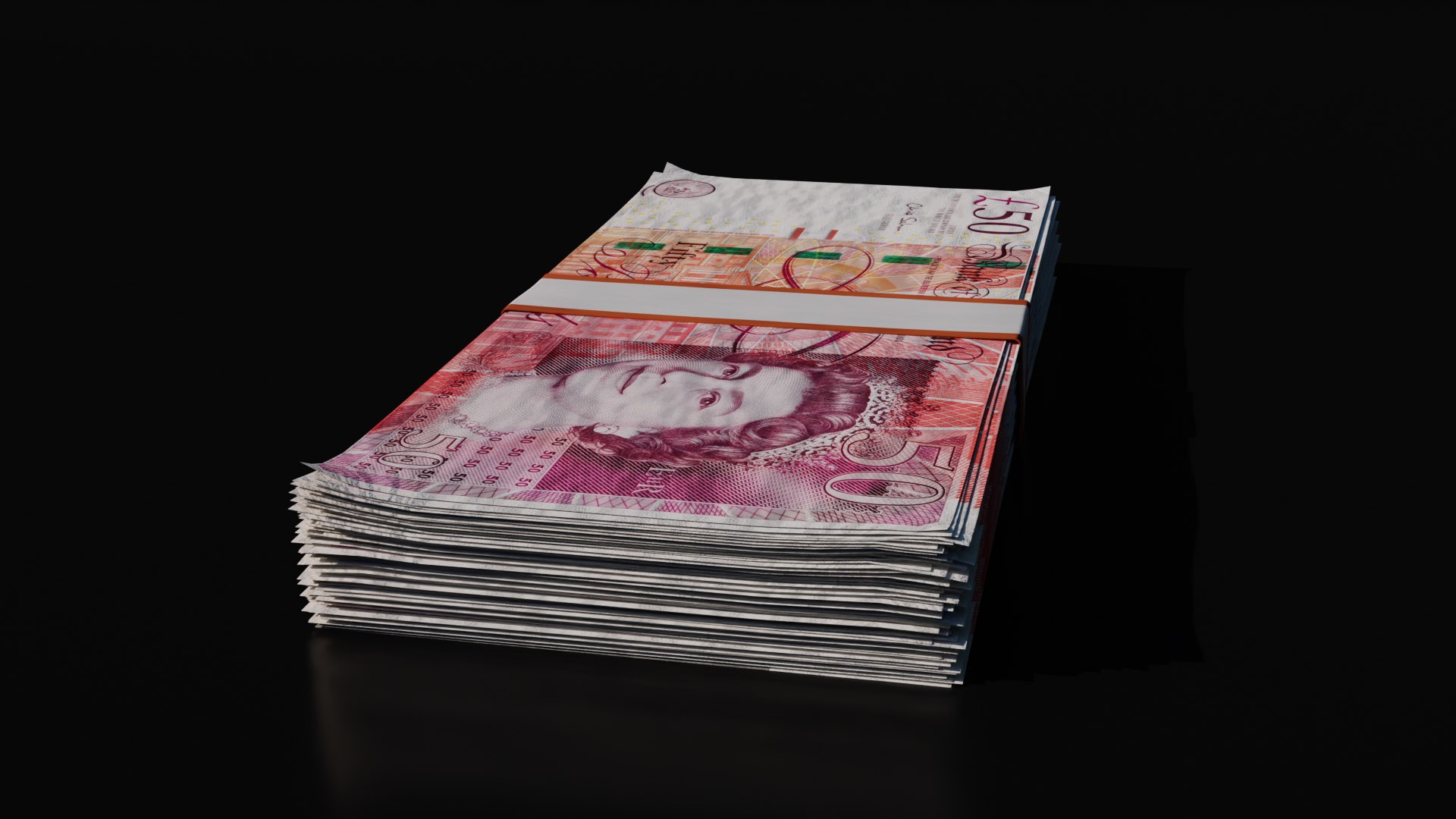 3D Money Stack - Modelled Model - TurboSquid 1694936