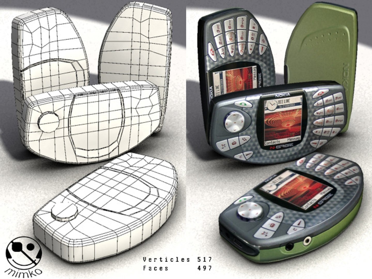 Nokia Mobiles 3d Model