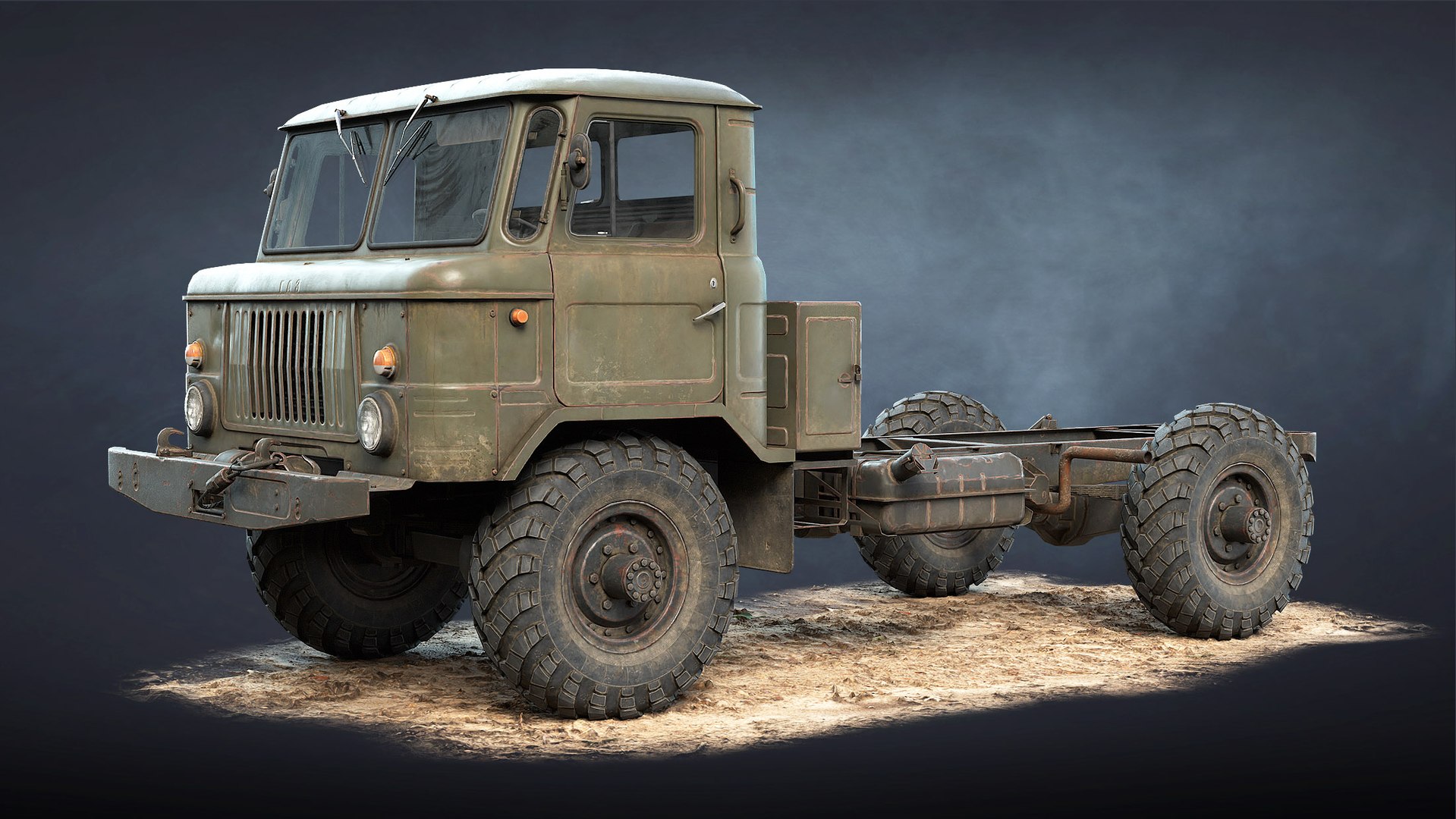 GAZ-66 Chassis 3D - TurboSquid 2052578