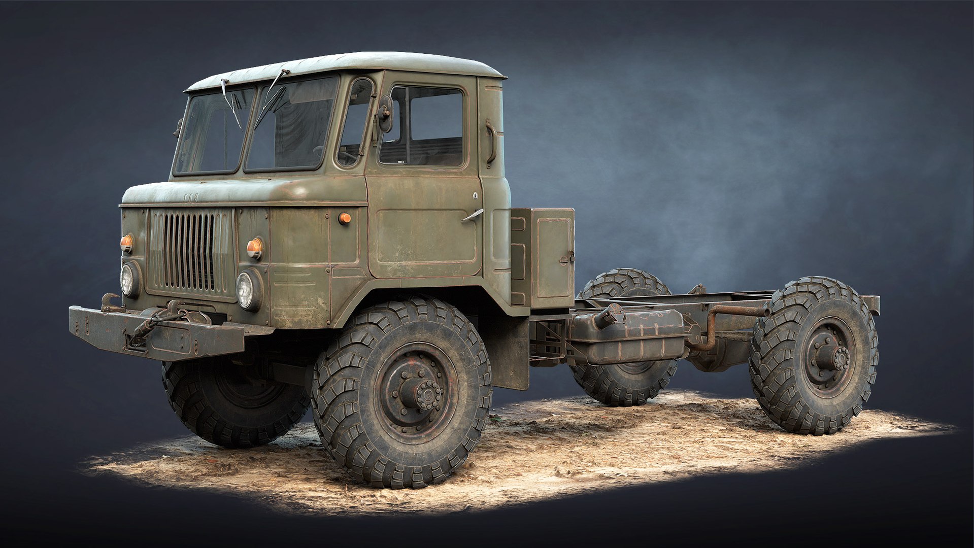 GAZ-66 Chassis 3D - TurboSquid 2052578
