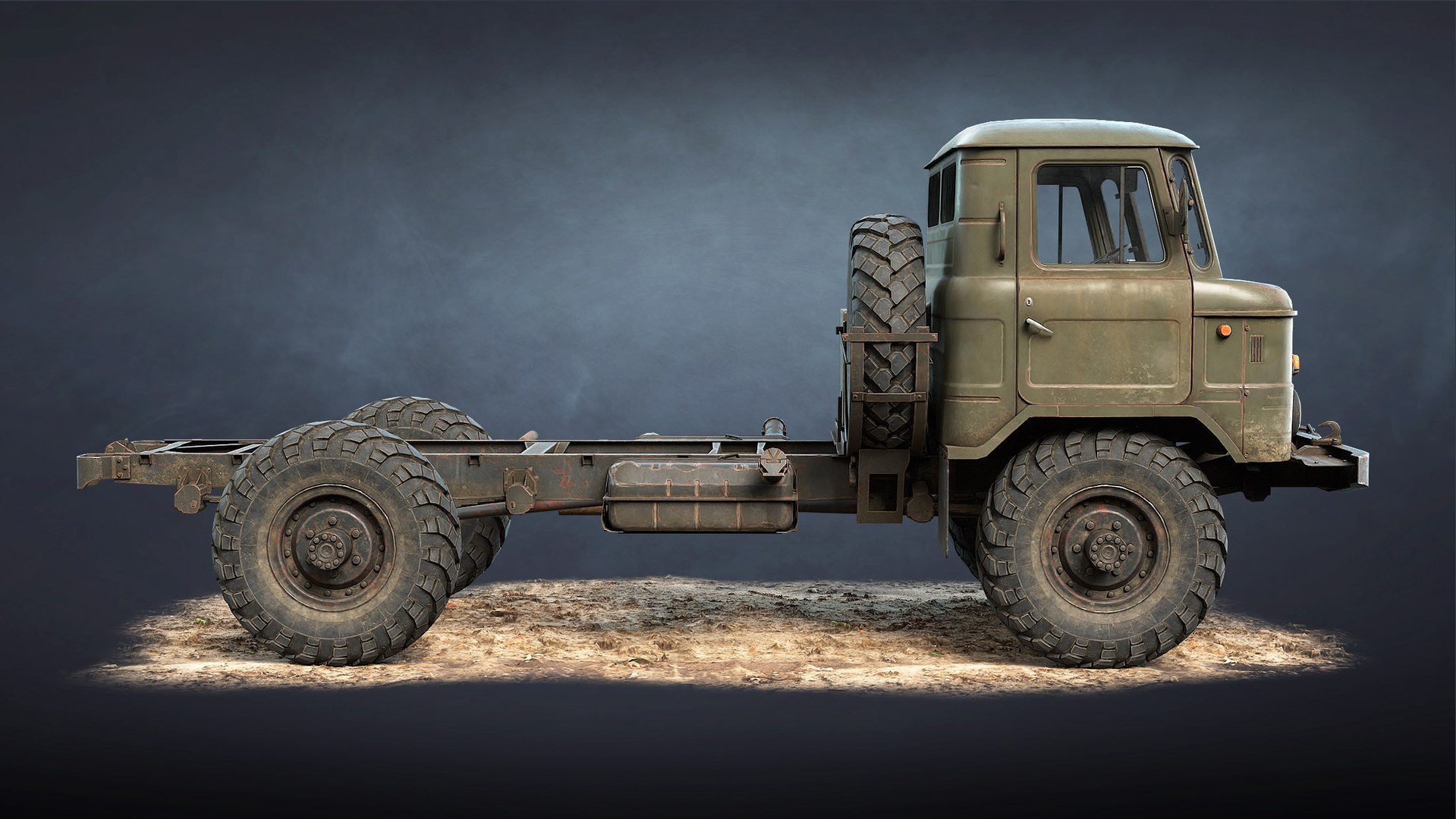 GAZ-66 Chassis 3D - TurboSquid 2052578