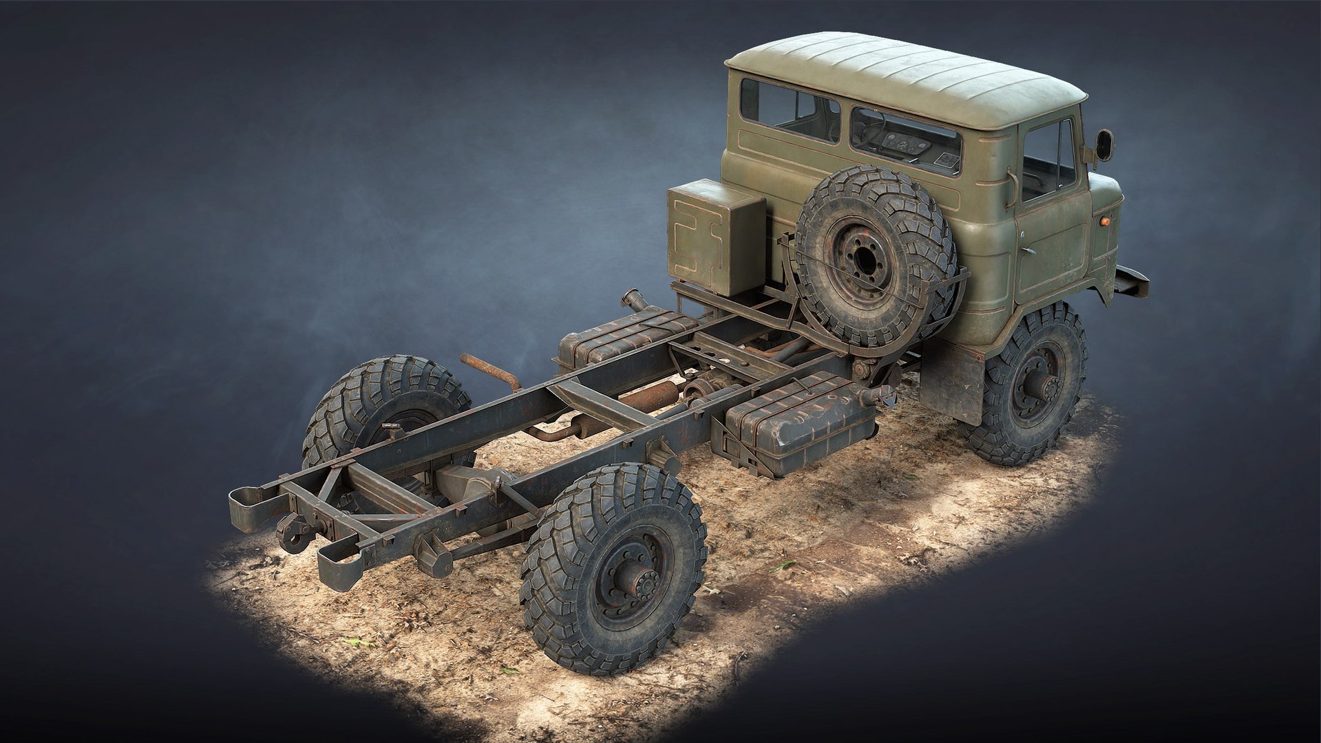 GAZ-66 Chassis 3D - TurboSquid 2052578