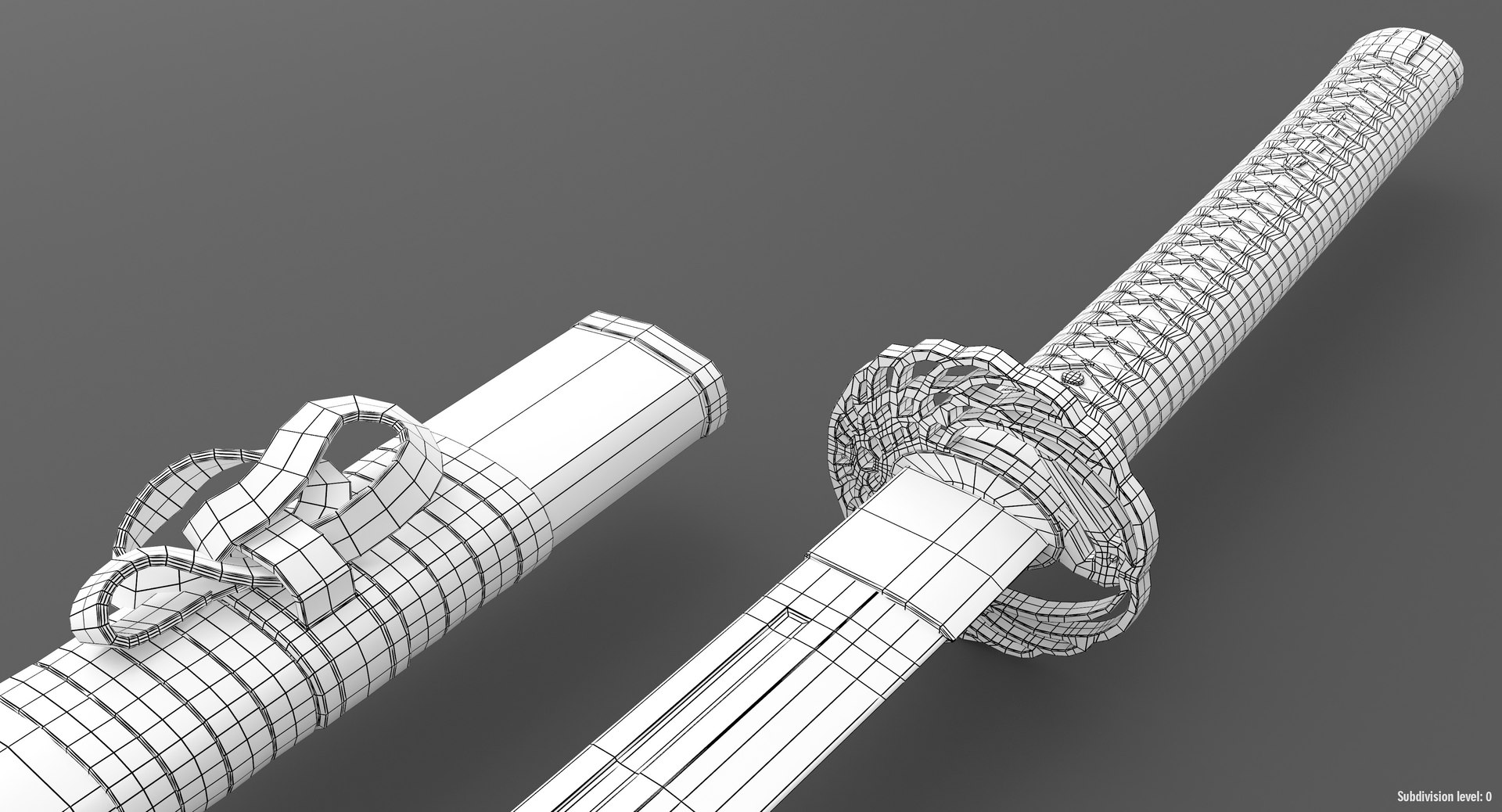 3D Model Japanese Katana Sword - TurboSquid 1359880