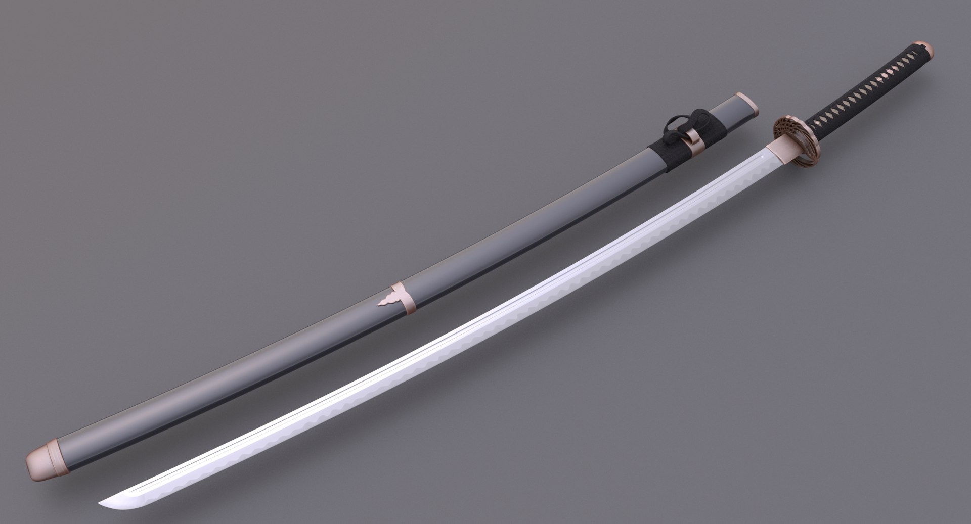 3D model japanese katana sword - TurboSquid 1359880