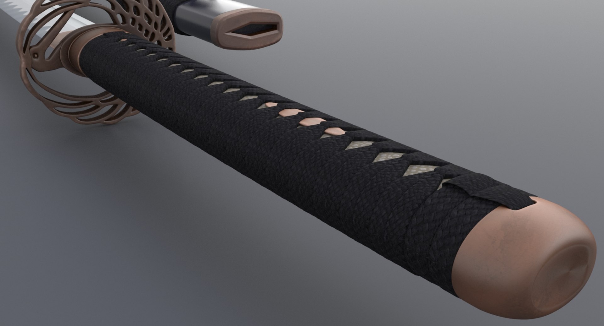3D Model Japanese Katana Sword - TurboSquid 1359880