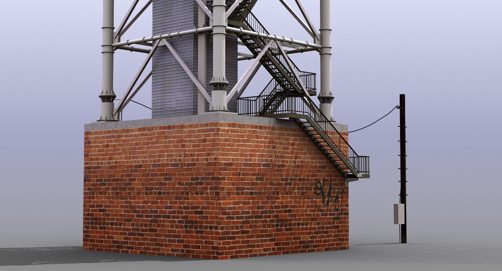 3d Model Radar Control Tower