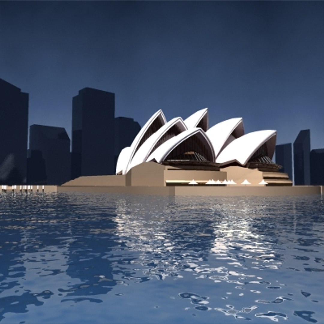 sydney opera 3d model