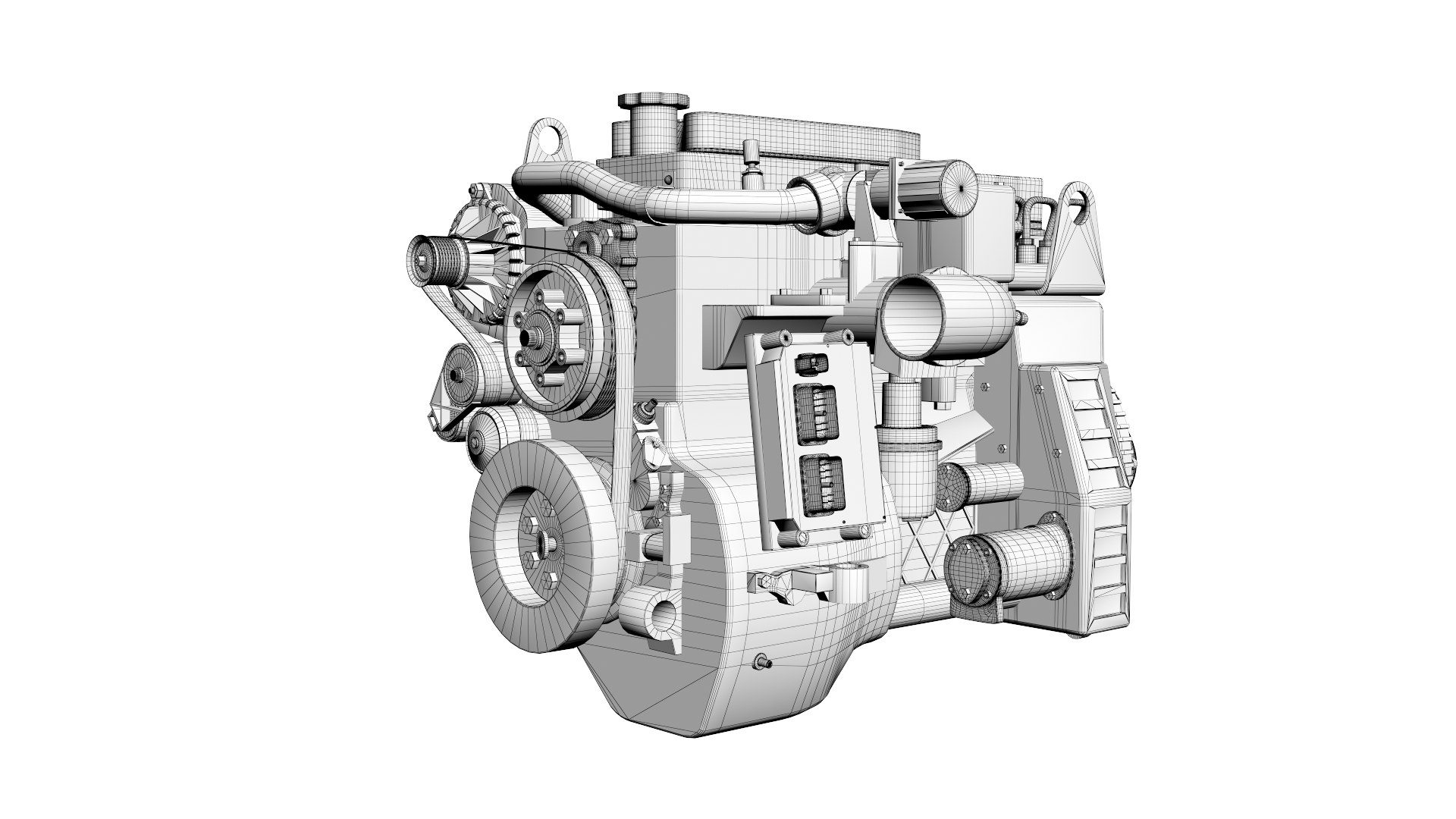 Engine Cummins 3d Model